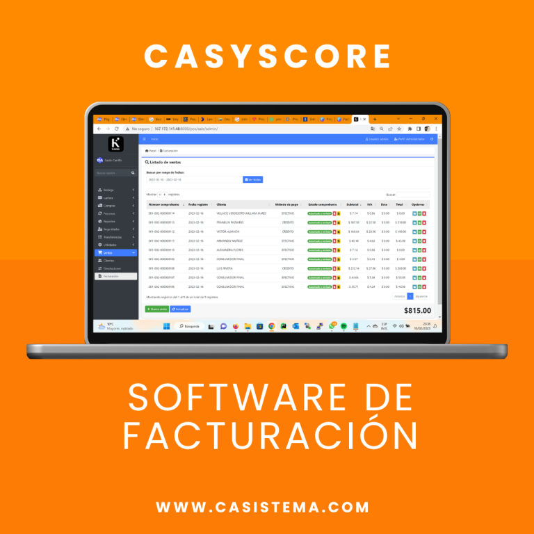sistema de facturacion electronica – Servicio tecnico laptops ...
